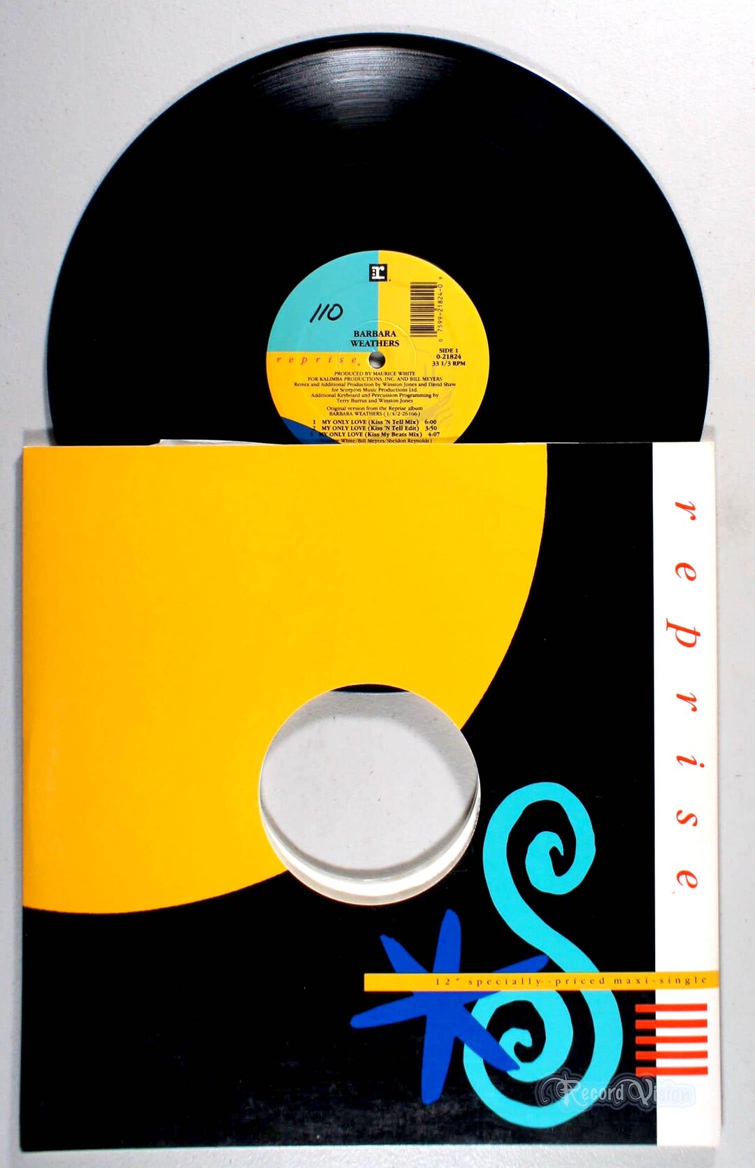 Barbara Weathers - My Only Love (1990) Vinyl 12" Single - Atlantic ...