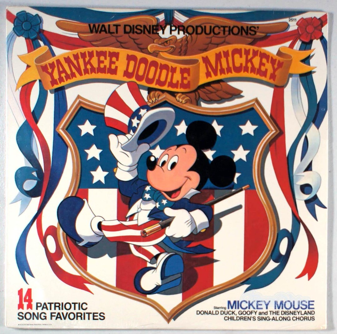 Disney - Yankee Doodle Mickey Mouse (1980) [SEALED] Vinyl LP - Molly ...