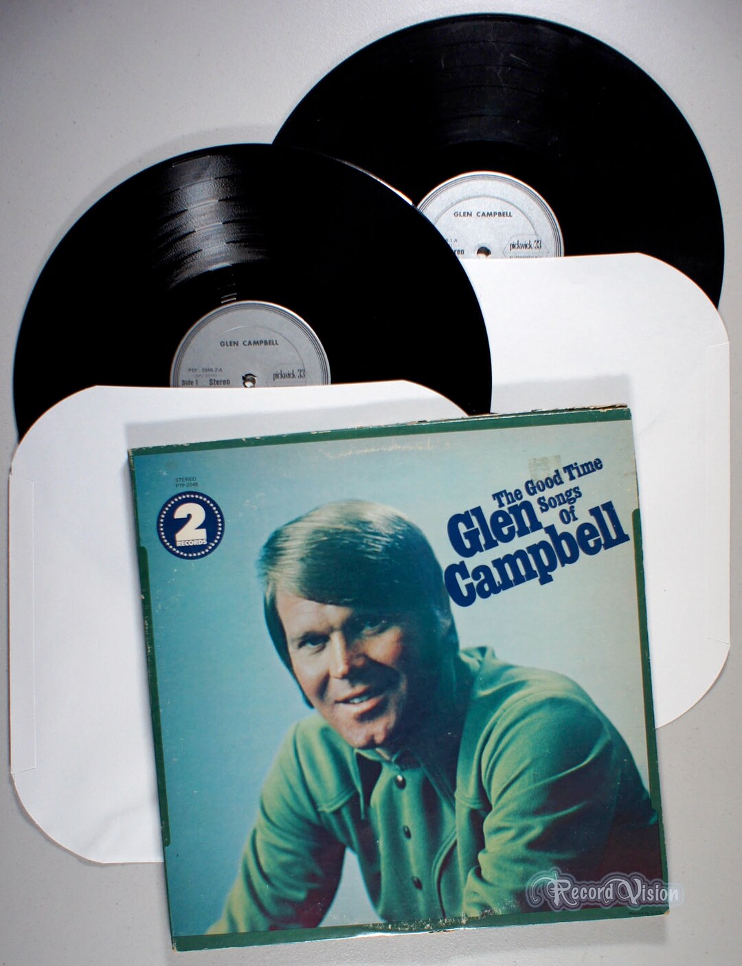 Glen Campbell the Good Time Songs of 1973 2-LP Vinyl A Satisfied Mind ...