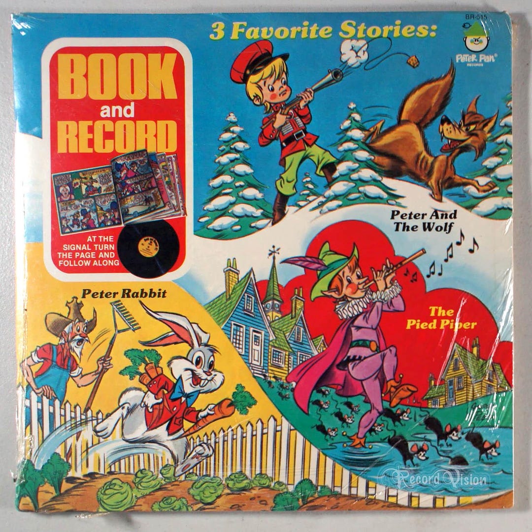 3 Favorite Stories: Book & Record (1977) [SEALED] Vinyl LP - Peter ...