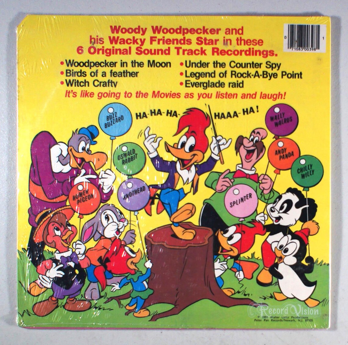 Woody Woodpecker - and His Wacky Friends (1981) [SEALED] Vinyl LP - Etsy