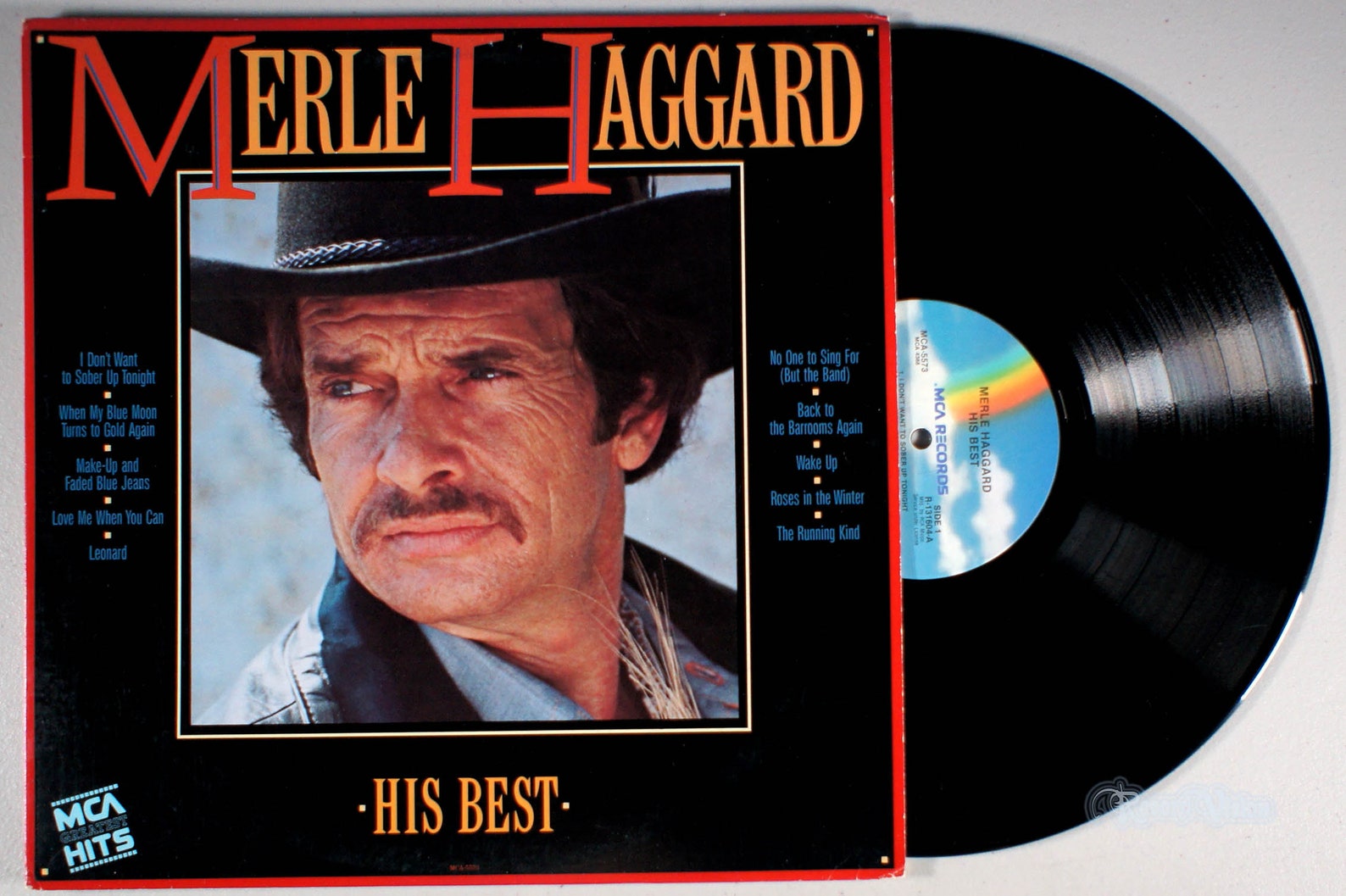 Merle Haggard His Best 1985 Vinyl Lp Greatest Hits Of Etsy