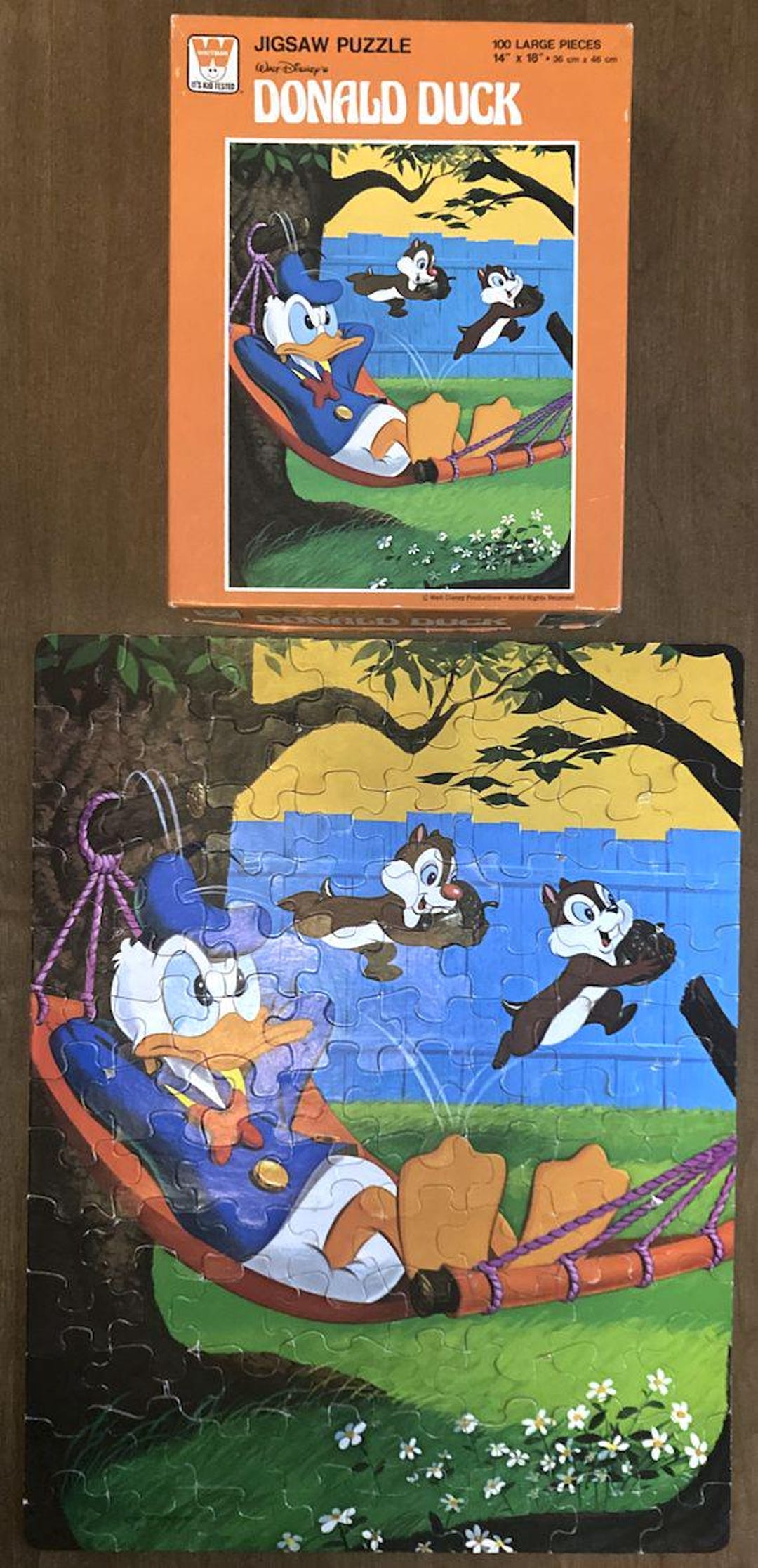 Walt Disney's Donald Duck Jigsaw Puzzle Whitman 100 Pieces 14 X 18 - Etsy