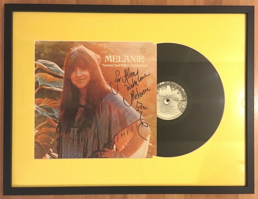 LP Layered Display Wall Frame: 12 Record Cover, Vinyl Black Wood W/mat ...