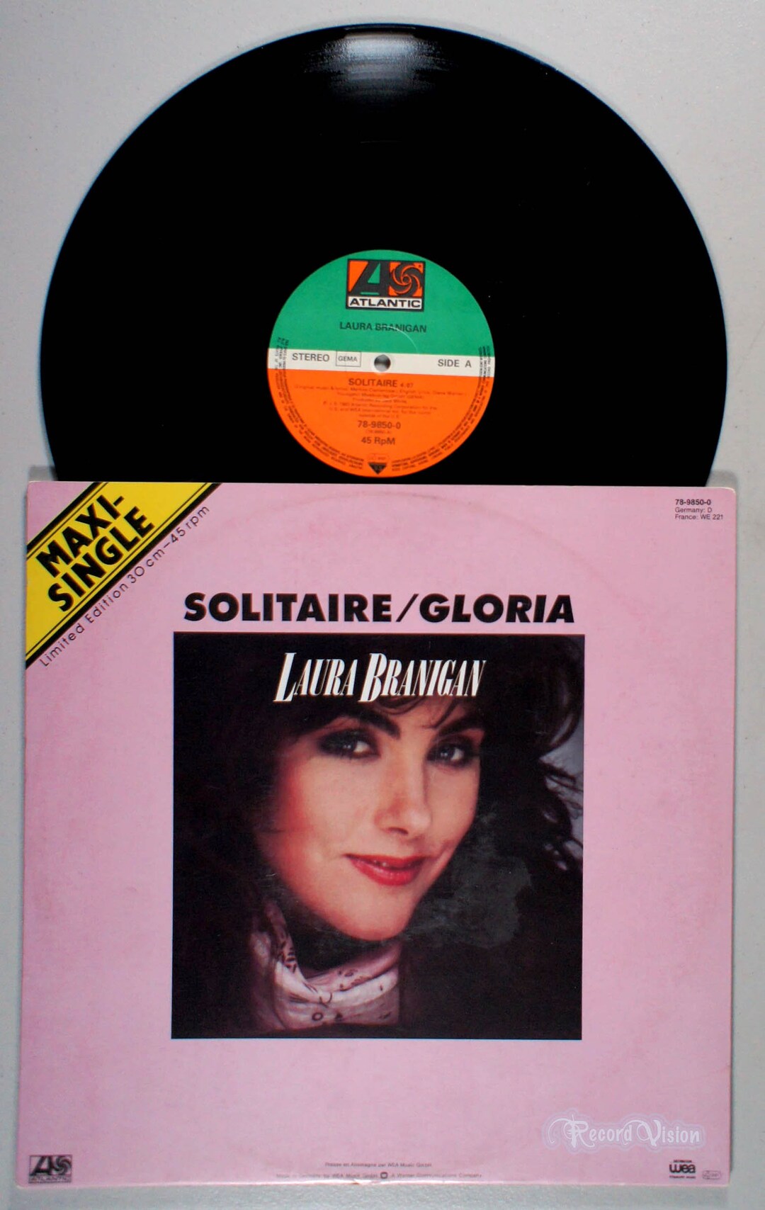 Laura Branigan Solitaire / Gloria 1983 Vinyl 12 Single IMPORT Beperkt ...