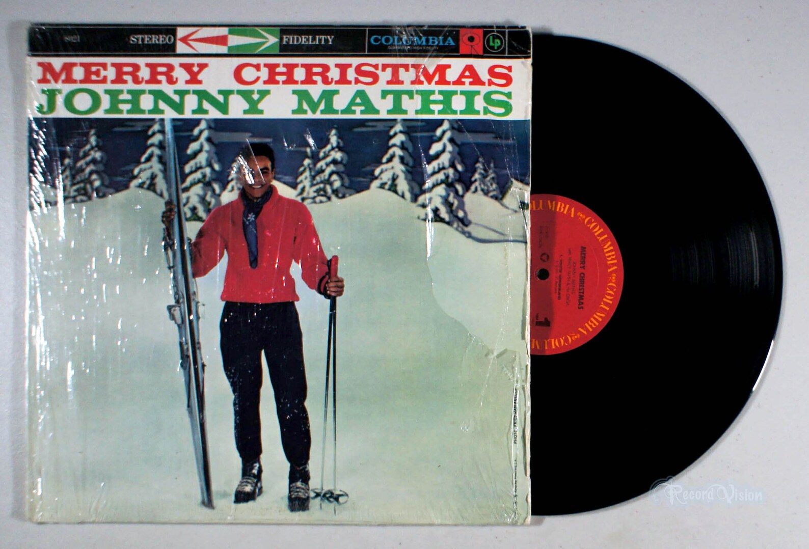 Johnny Mathis Merry Christmas 1958 Vinyl LP Percy Faith - Etsy