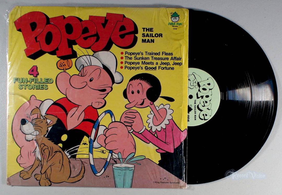 Popeye - 4 Fun-filled Stories (1980) Vinyl LP - Olive Oyl, the Sailor ...