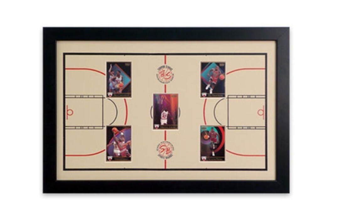 Basketball Display Board: Trading Card Sports Field Frame 15x22 - Etsy