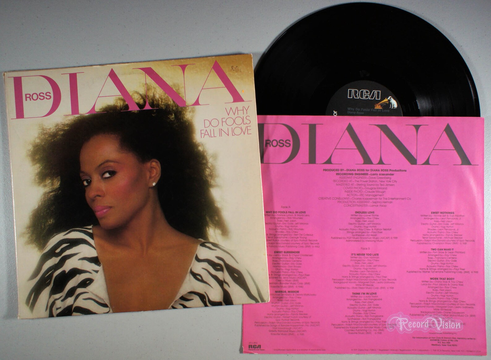 Diana Ross Why Do Fools Fall in Love 1981 Vinyl LP | Etsy
