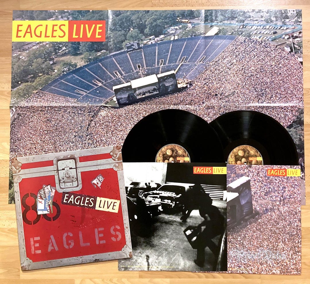 Eagles - Live (1980) 2-LP Vinyl + POSTER - Desperado, Seven Bridges Road - Etsy