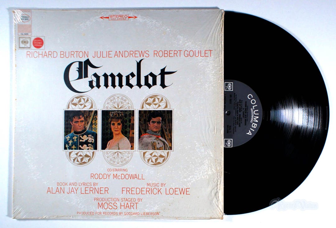 Camelot 1960 Vinyl LP Broadway Cast Soundtrack, Julie Andrews Richard ...