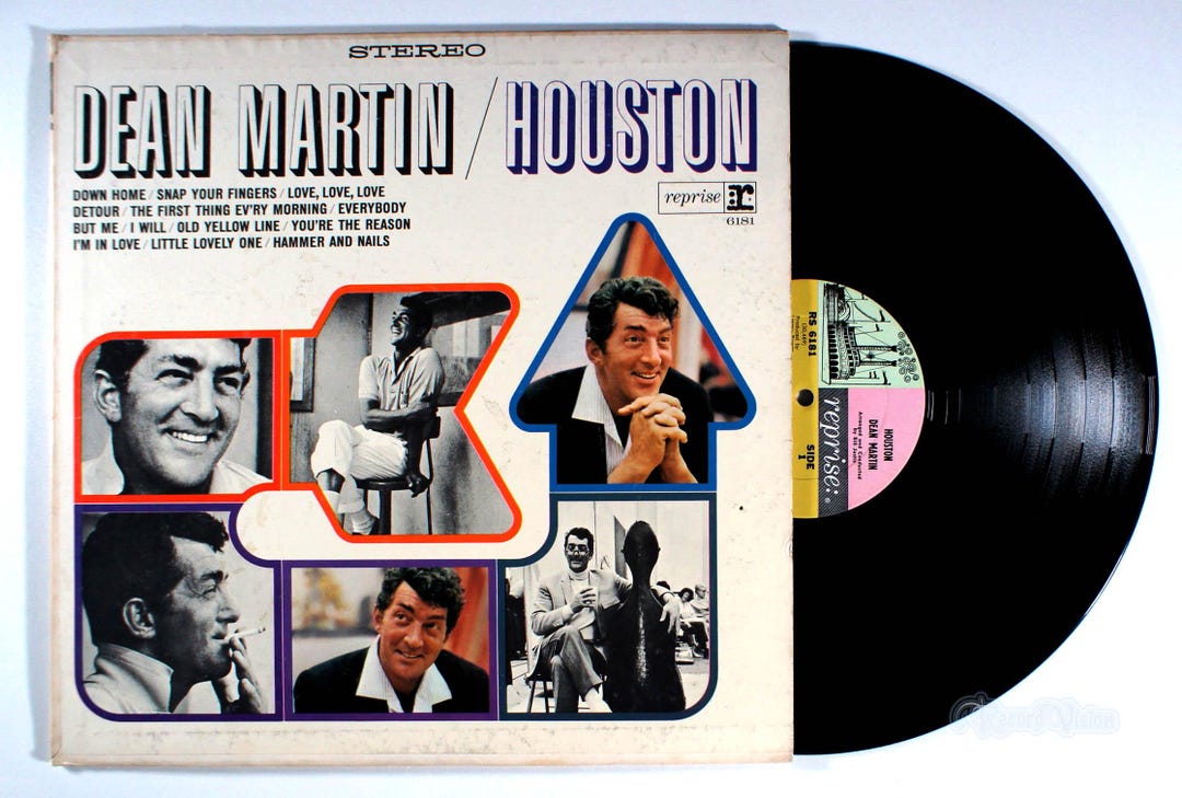 Dean Martin - Houston (1965) Vinyl LP - Etsy