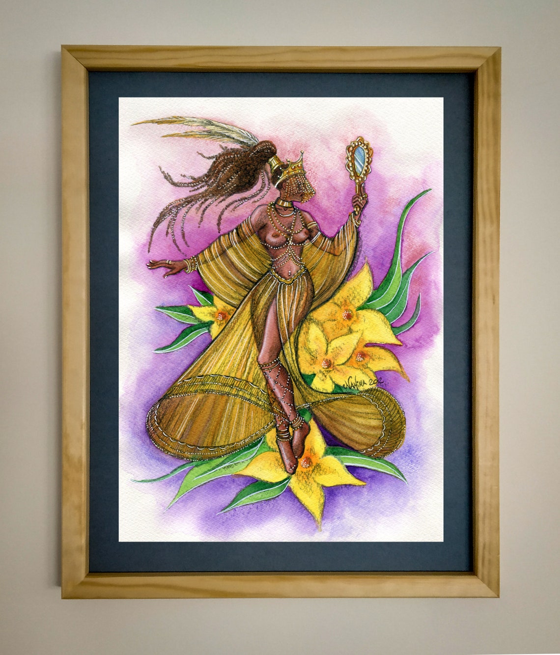 Oxum Ochún Oshún Orishas Illustration Print From | Etsy