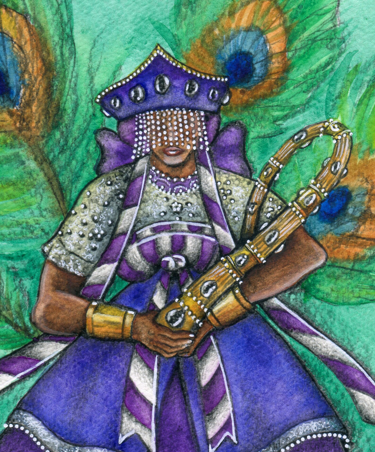 Nana Buruku Orishas Illustration Original Painting Print - Etsy.de