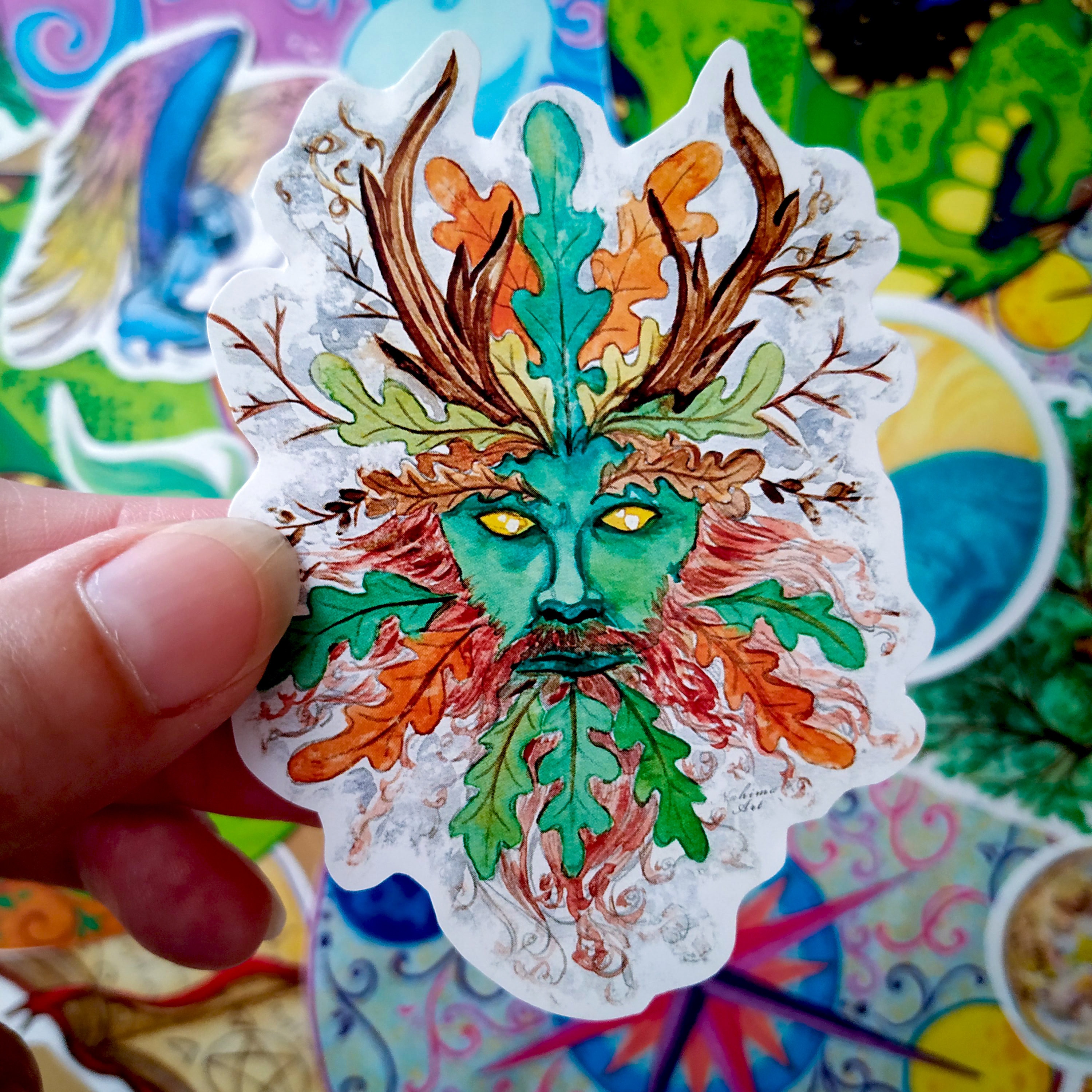 Set of 10 Stickers Fantasy Creatures and Witchcraft | Etsy