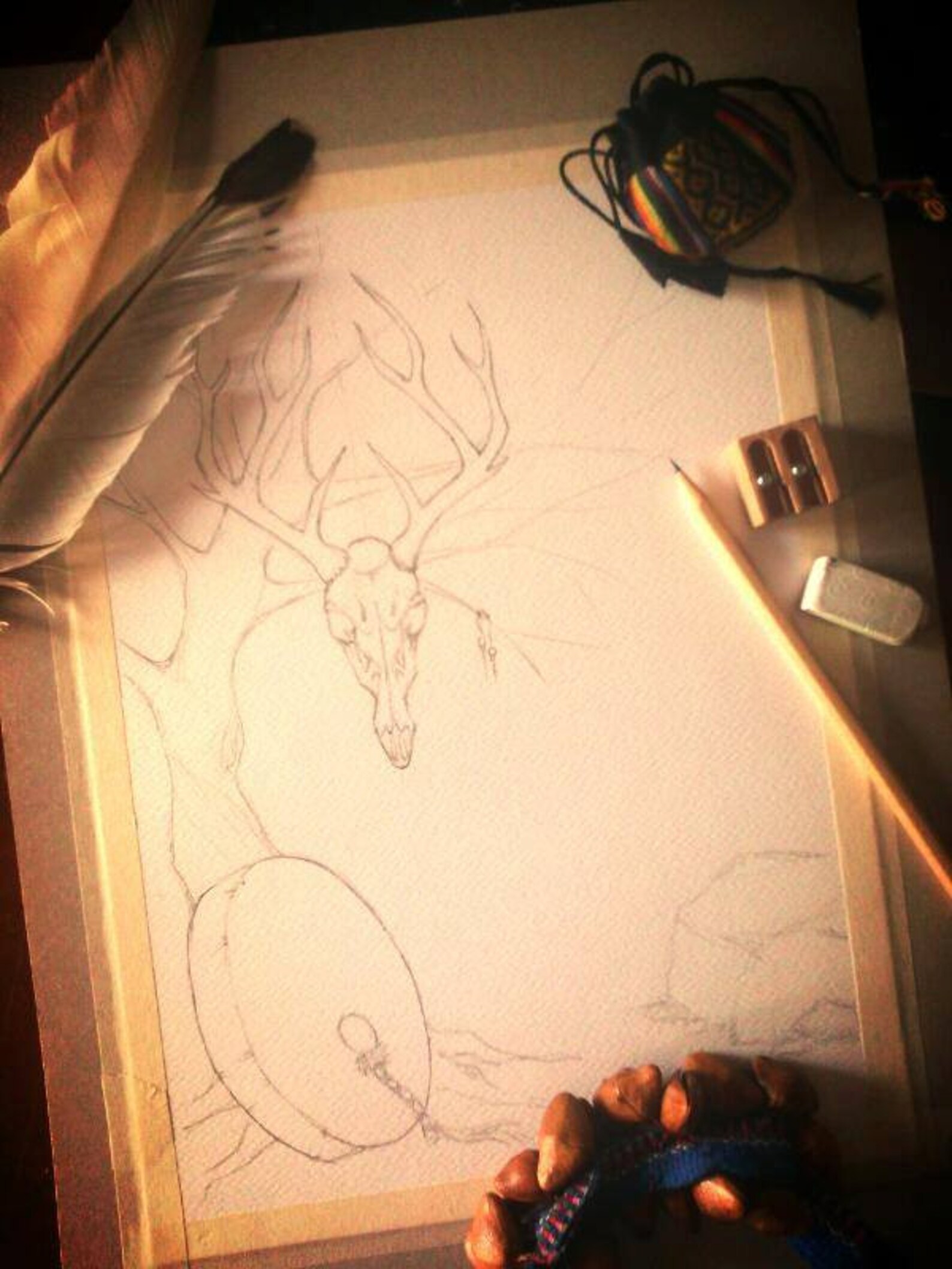 Shaman Spirit Shamanic Illustration Spirit Guides Shamanic Ritual Print ...