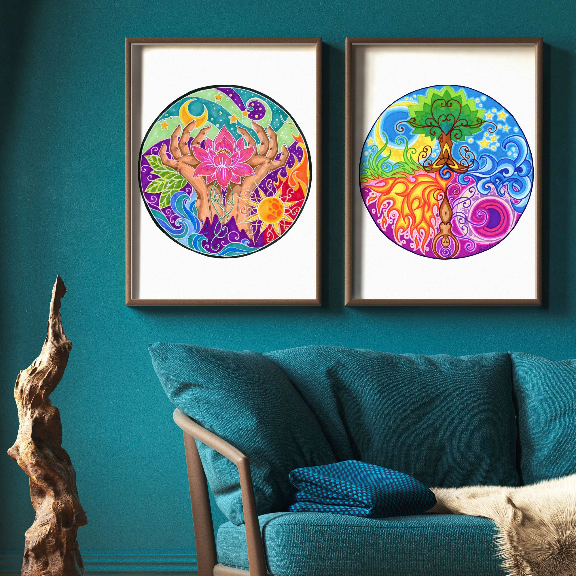 Goddess Mandala Goddess Mandala Print From Original Drawing - Etsy