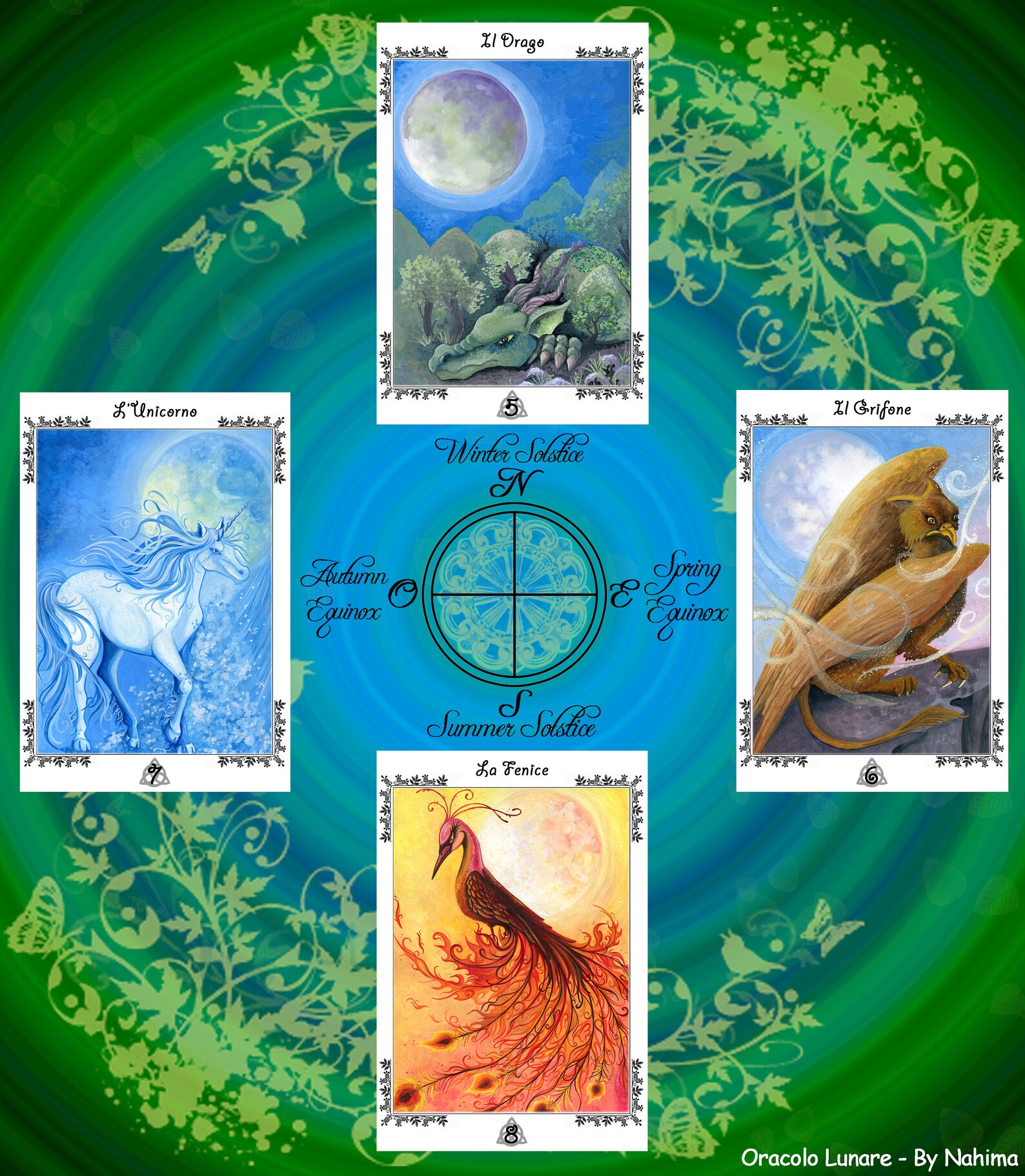 4 Elements Set Mythological Animals Watercolors Prints - Etsy