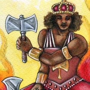 Xangò - Chango - Shango - Orixas - Orishas - Illustration - Print From ...