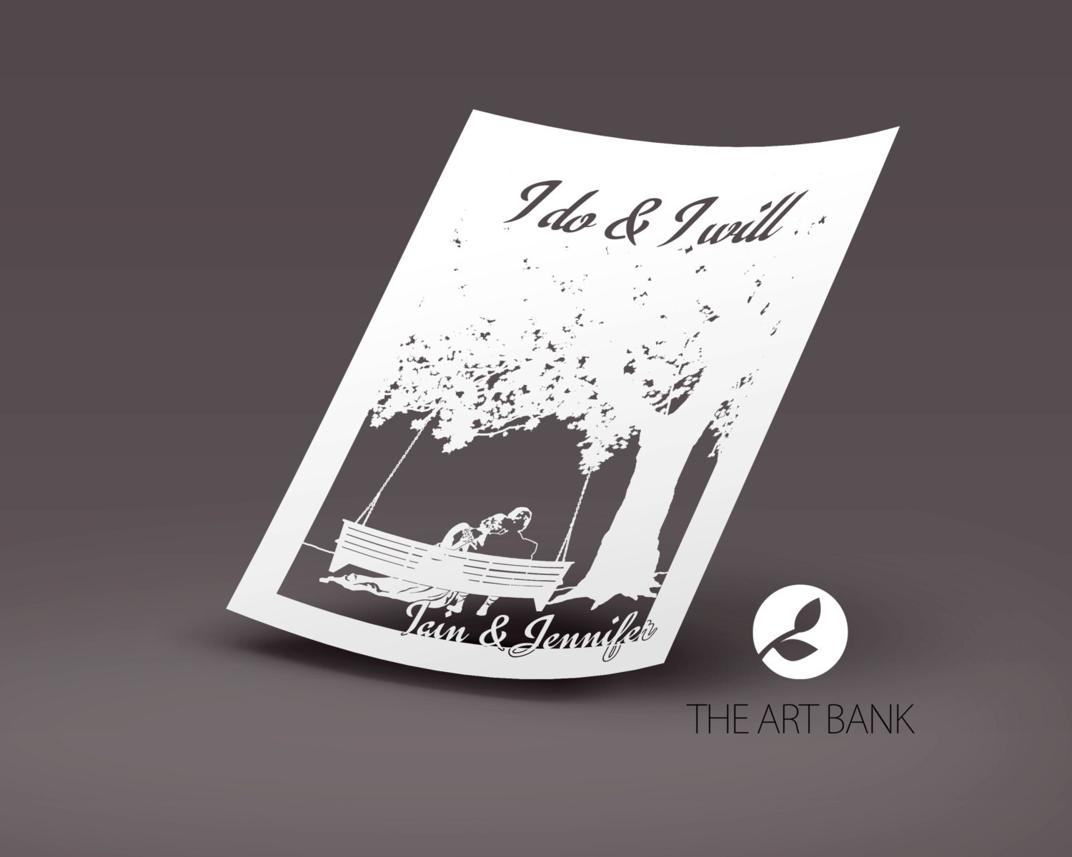 Paper-cut Template 'I Do and I Will' Hand-cut Your Own! - Etsy