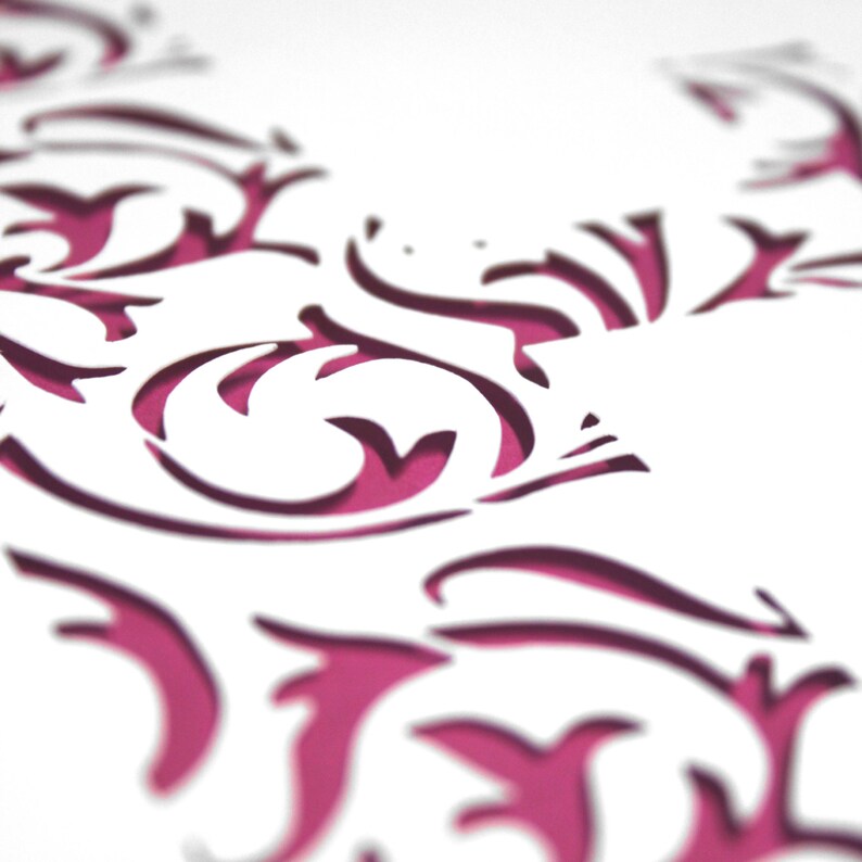 Paper-cut Template 'letter' Hand-cut Your Own - Etsy