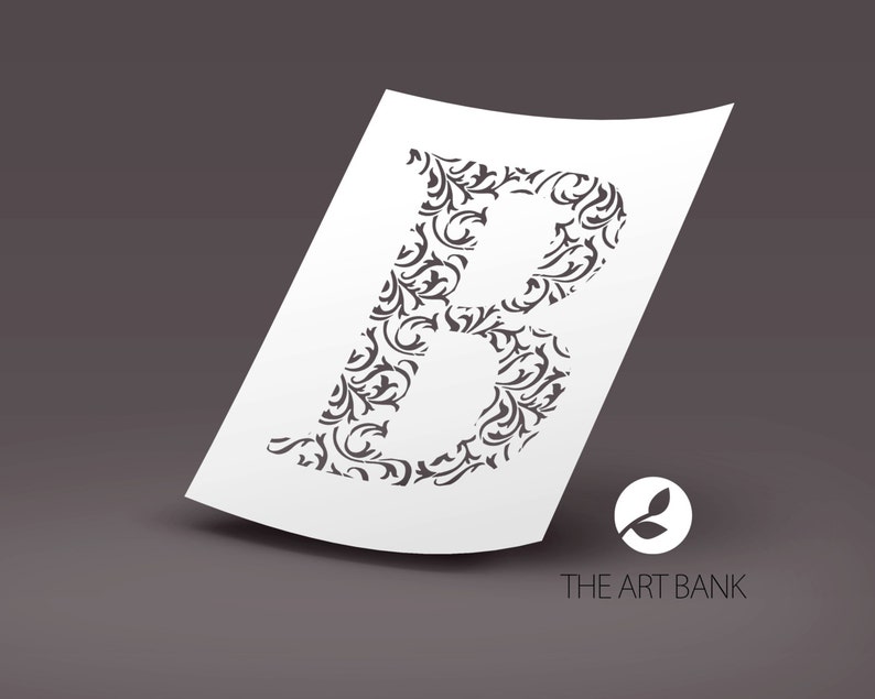 Paper-cut Template 'letter' Hand-cut Your Own - Etsy