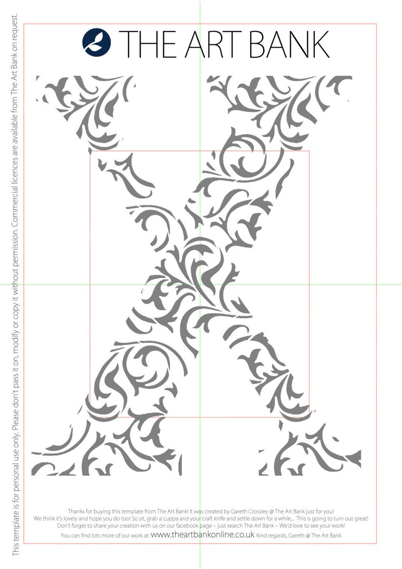 Paper-cut Template 'letter' Hand-cut Your Own - Etsy