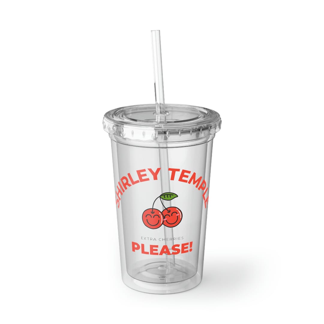 Shirley Temple Cocktail Acrylic Cup | Mocktail, Gift for Kids, Kids ...