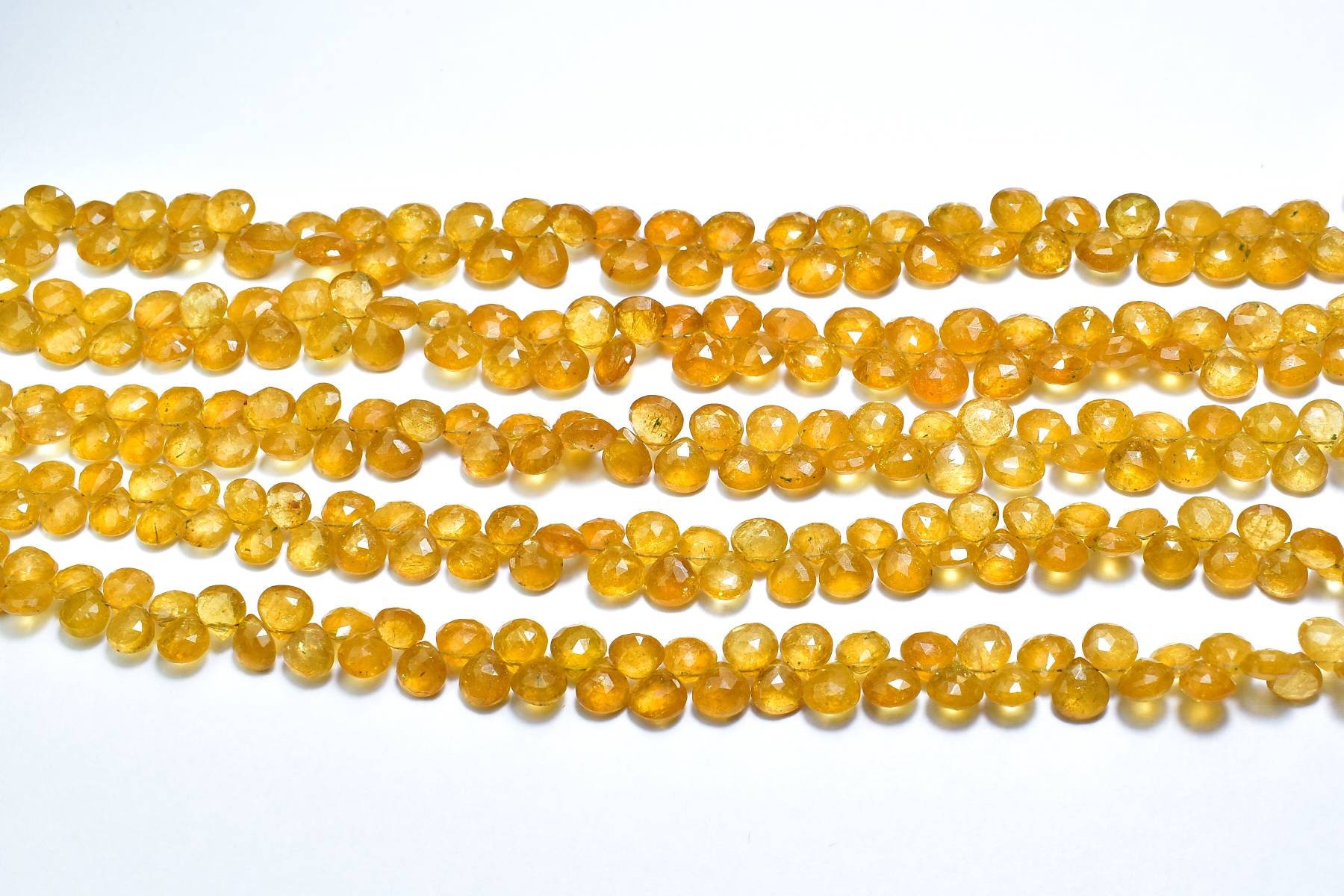 Fanta Tourmaline Faceted Heart Shape Briolette Beads...fine - Etsy UK
