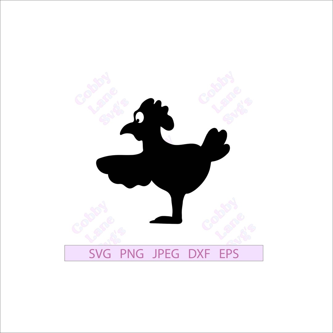 Kip, Kip Svg, Chook, Chook Svg, Svg, Png, Jpeg, Dxf, Eps, Grappige Kip ...