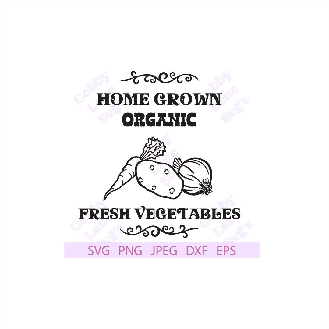 Vegetable Patch Svg, Veggie Patch Svg, Organic Vegetables, Garden Svg ...