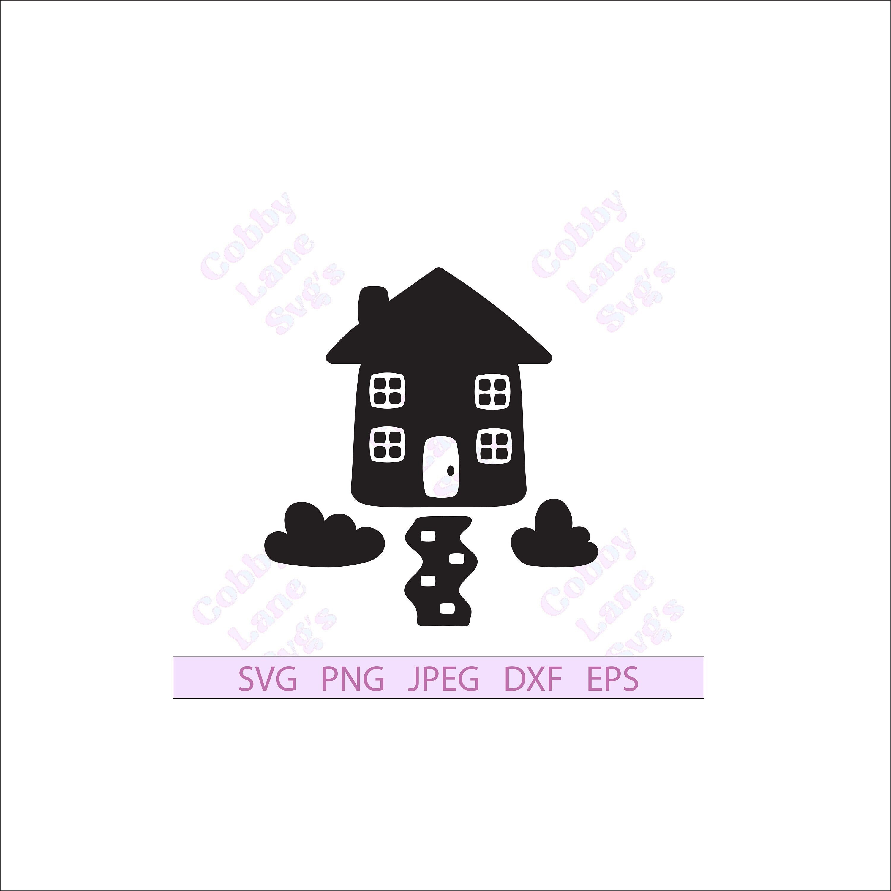 House, House Svg, Cottage, Cottage Svg, House and Garden, House and ...