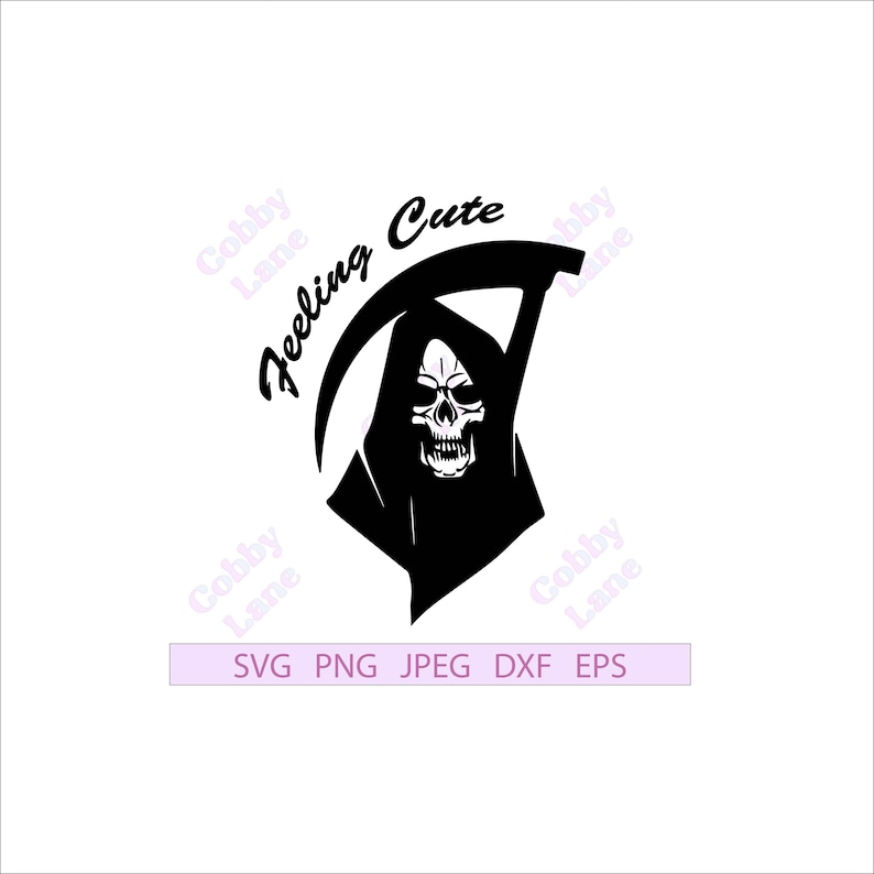 Grim Reaper, Feeling Cute, Grim Reaper Svg, Death, Death Svg, Funny Svg ...
