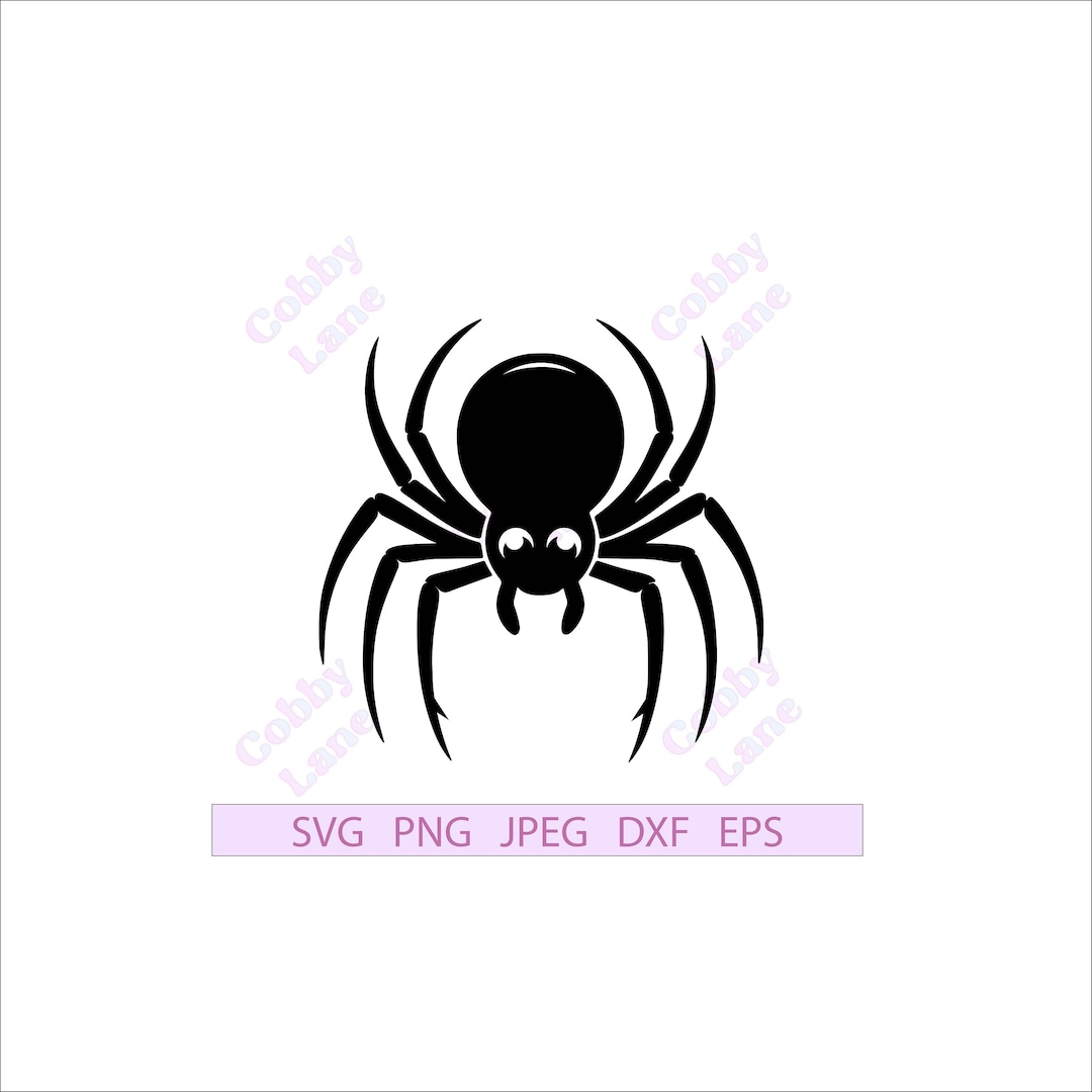 Spider, Spider Svg, Funny Spider, Svg, Png, Jpeg, Dxf, Eps, Cartoon ...