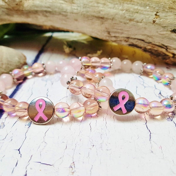 Beaded Cancer Survivor Bracelet - Etsy