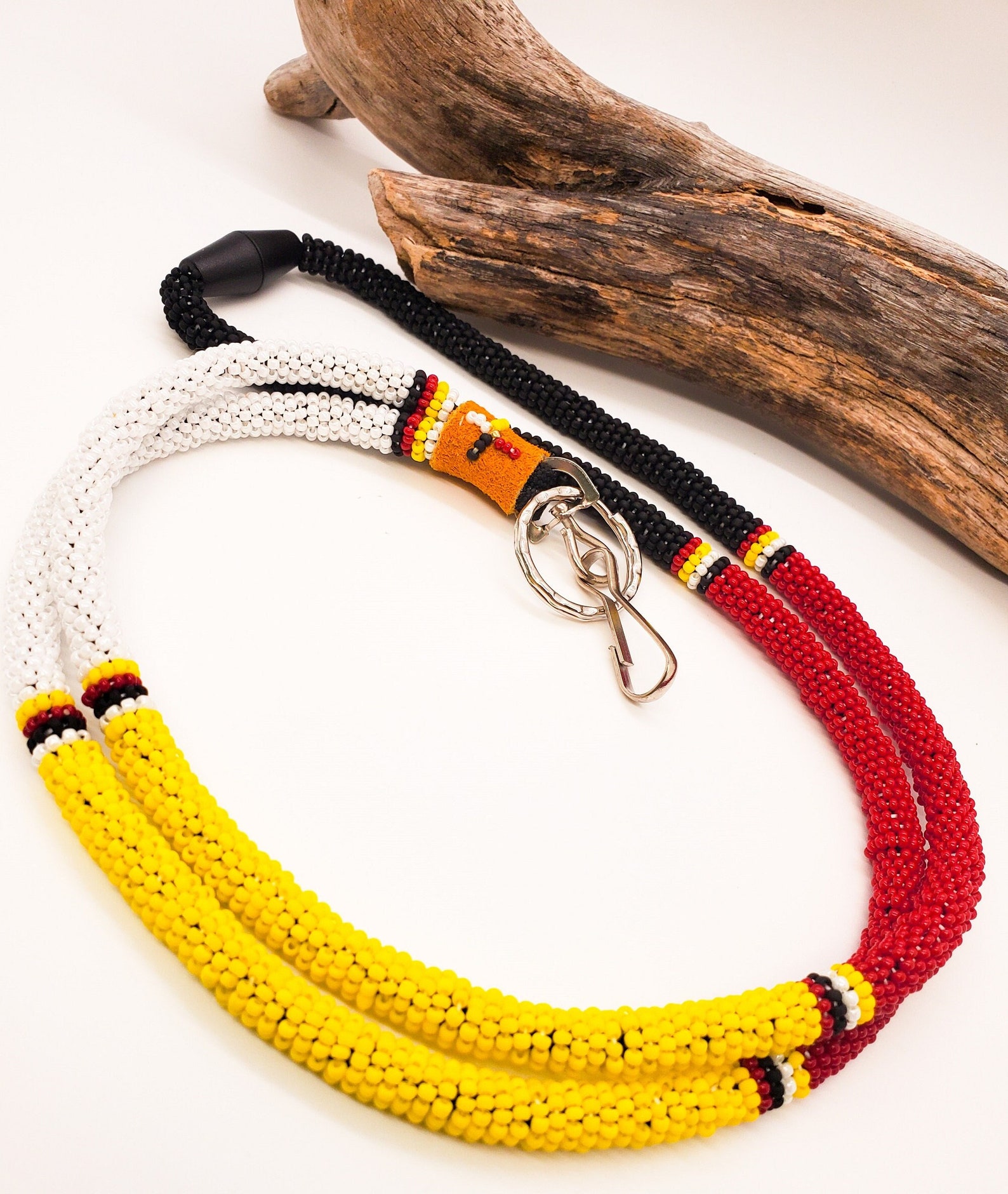 Indigenous Beaded Medicine Wheel Lanyard – Handmade Native American ID ...