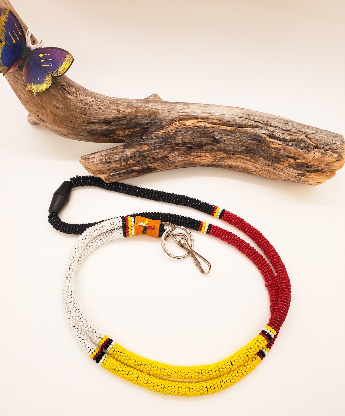 Indigenous Beaded Medicine Wheel Lanyard – Handmade Native American ID ...