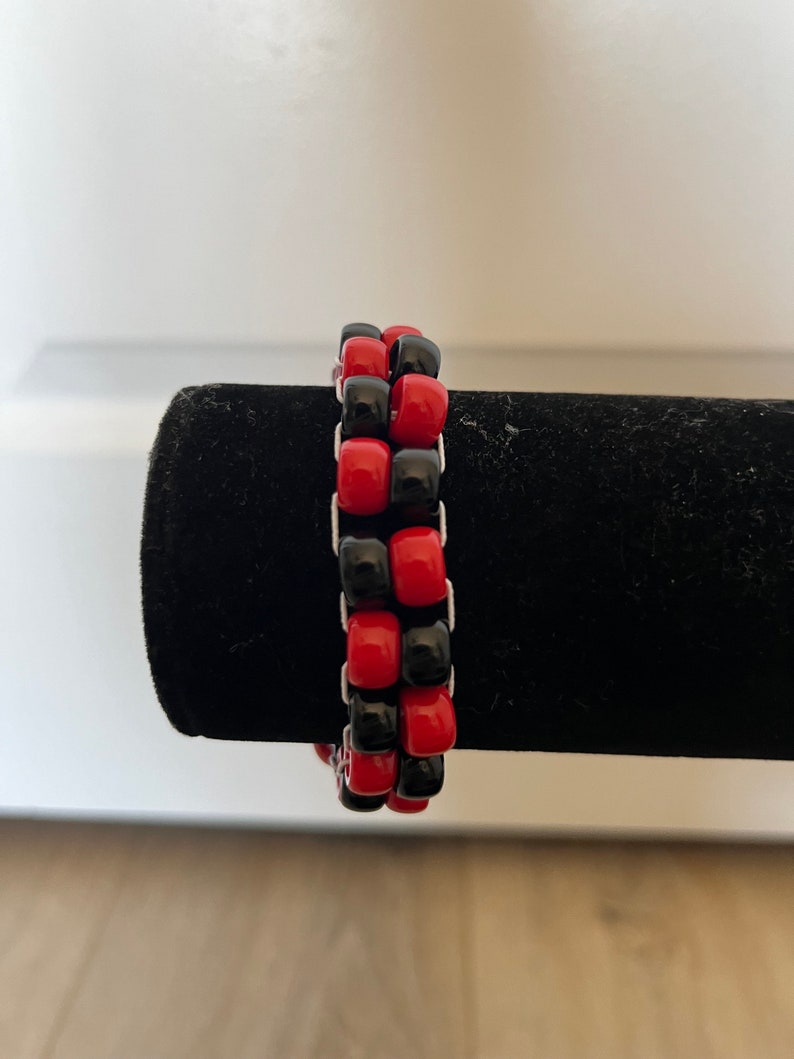 Ladder Stitch Kandi Cuff Checkered - Etsy