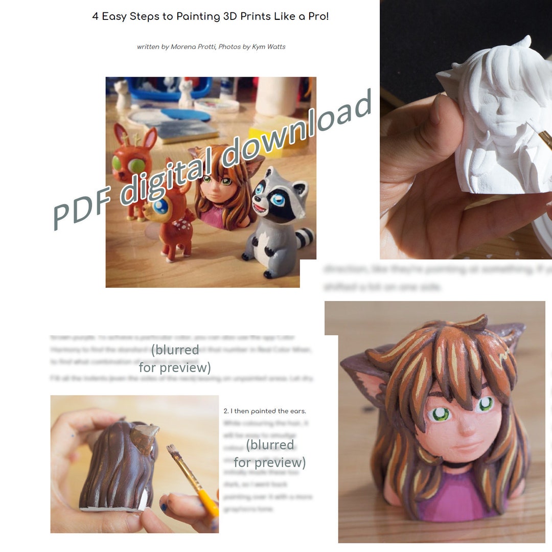 GUIDE : 4 Easy Steps to Painting 3D Prints Like a Pro! - Etsy