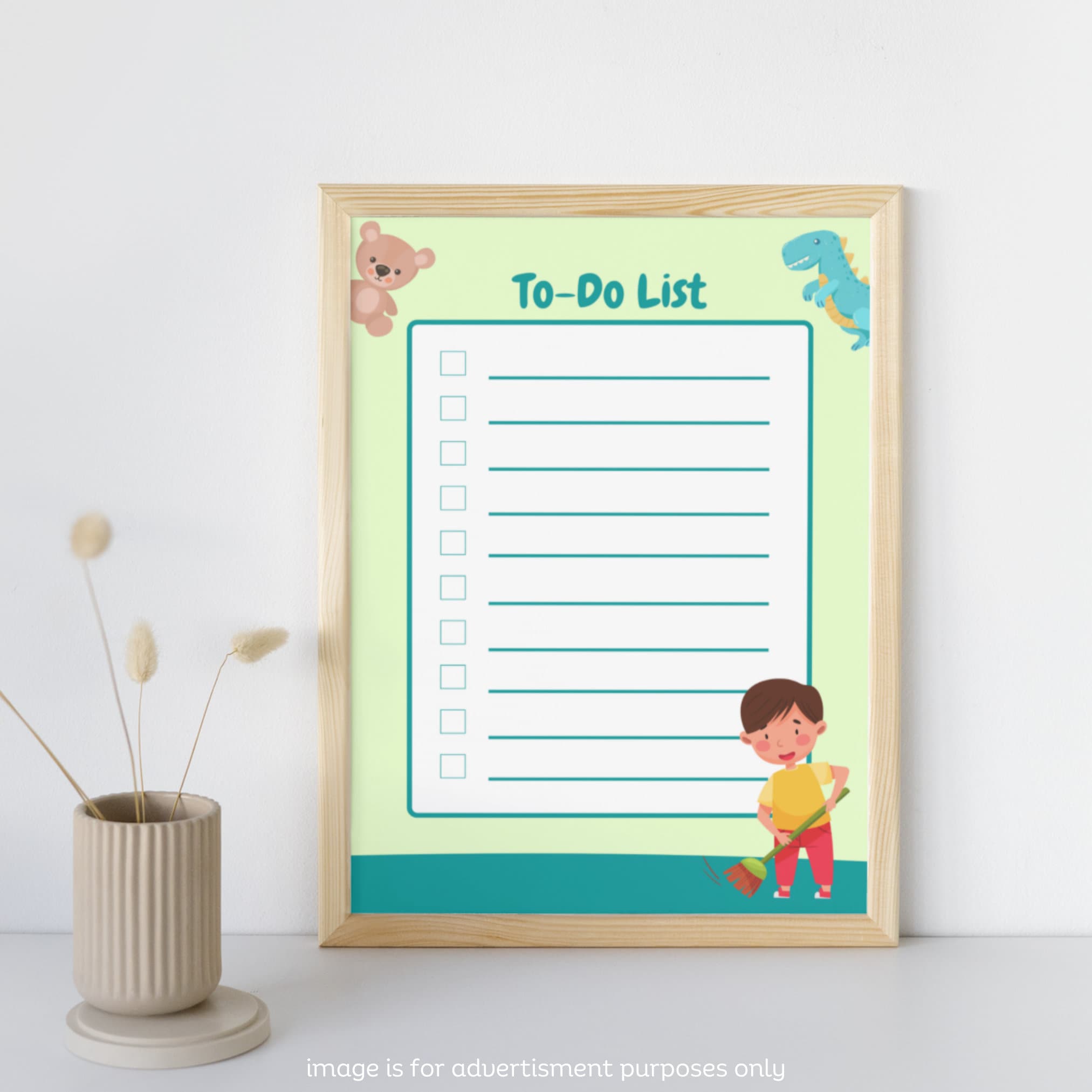 12 Printable Cute Children Illustrated to Do List Templates, Checklist ...