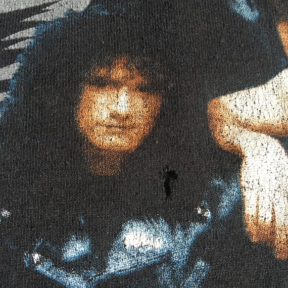 Vintage 90s KISS Hot In The Shade Tour 1990 Thrashed … - Gem