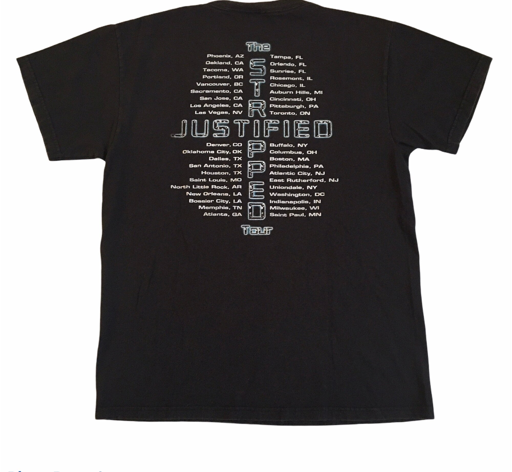 Vintage Justin Timberlake Christina Aguilera Justified Stripped Tour T ...