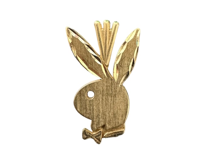 Vintage 14k Gold - Michael Anthony - Playboy Bunny Charm Pendant - 1985 - Fine Statement Jewelry ...