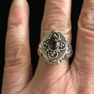 Beautiful Sterling Silver Ornate Poison/potion/locket Ring - Etsy