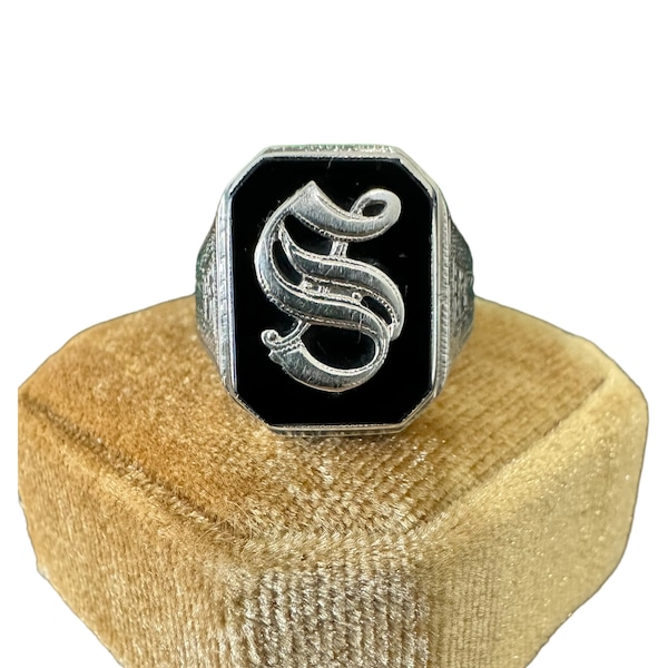 Letter S Ring - Etsy
