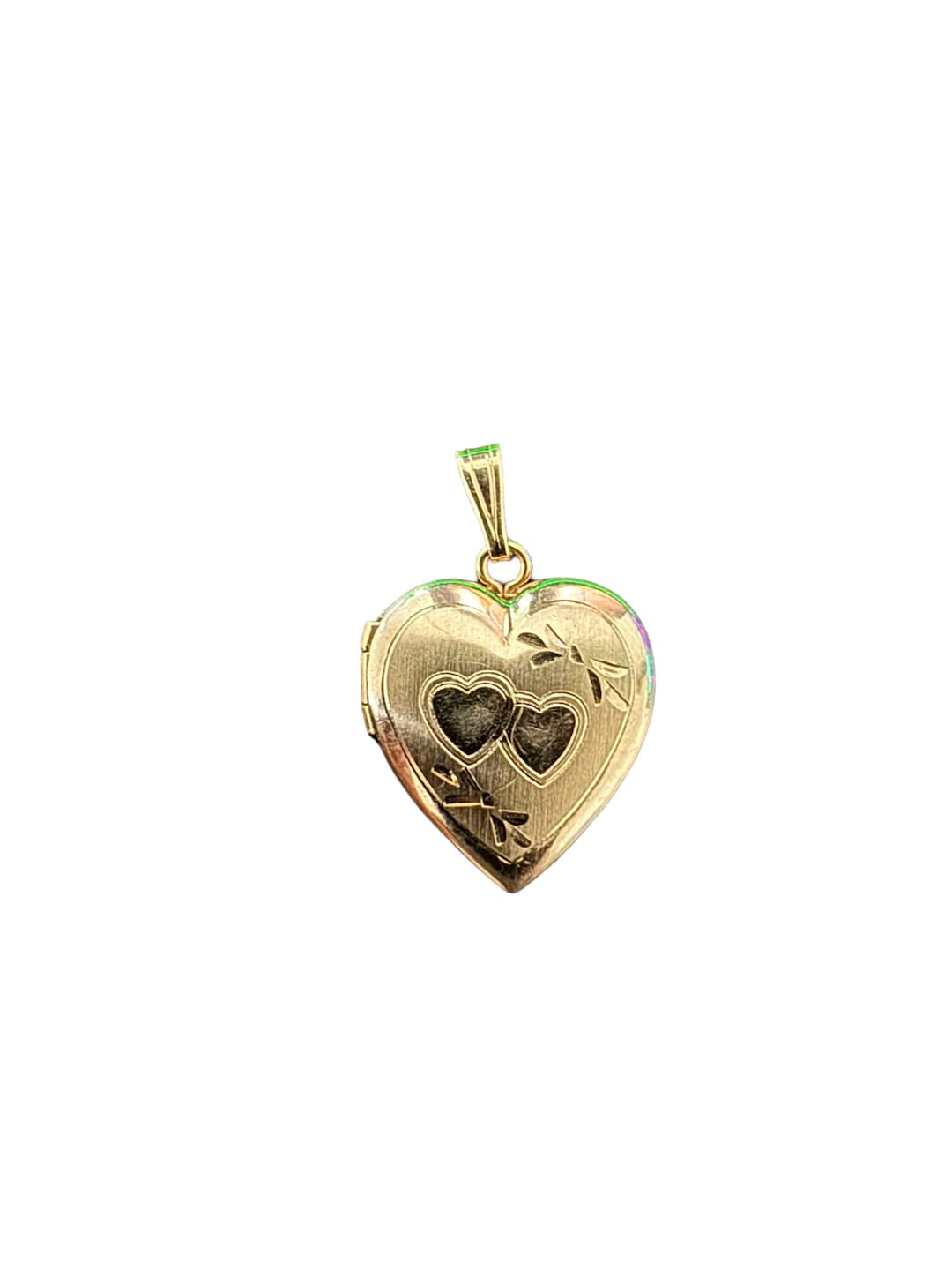 Vintage 14k Gold - Retro Era - Love Heart Keepsake Locket Pendant ...