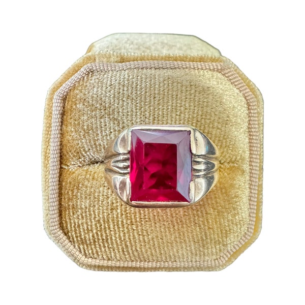 Ruby Ring Vintage - Etsy
