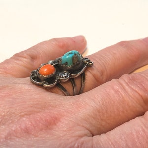 Vintage 925 Sterling Silver *signed Mary Dayea* Navajo Turquoise ...