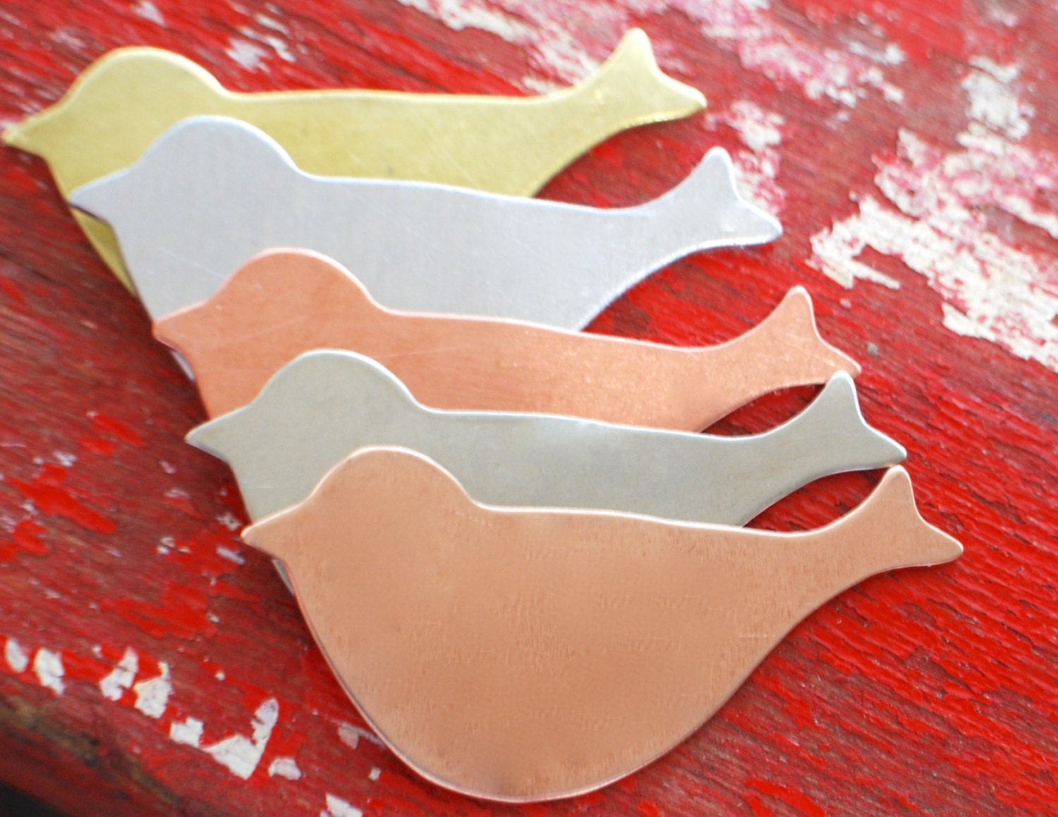 Stamping Blanks Large Bird - 3 Debured, Metal Stamping Supply - Etsy