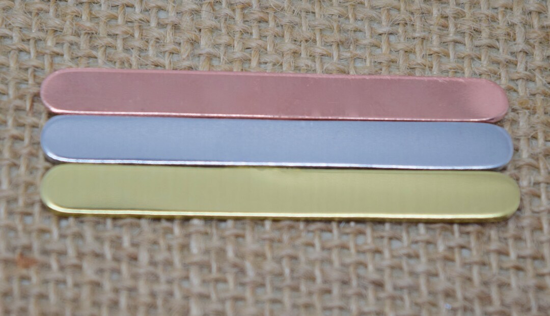 Stamping Blanks New Item - 3 Connector Pieces 1/4" X 2.25" - Flat Bars ...